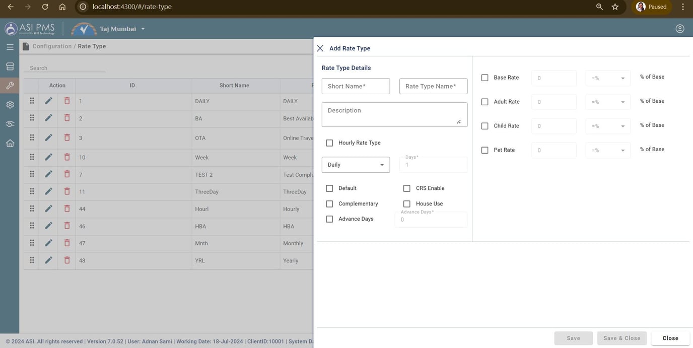 Introduction to Rate Management : Version 7